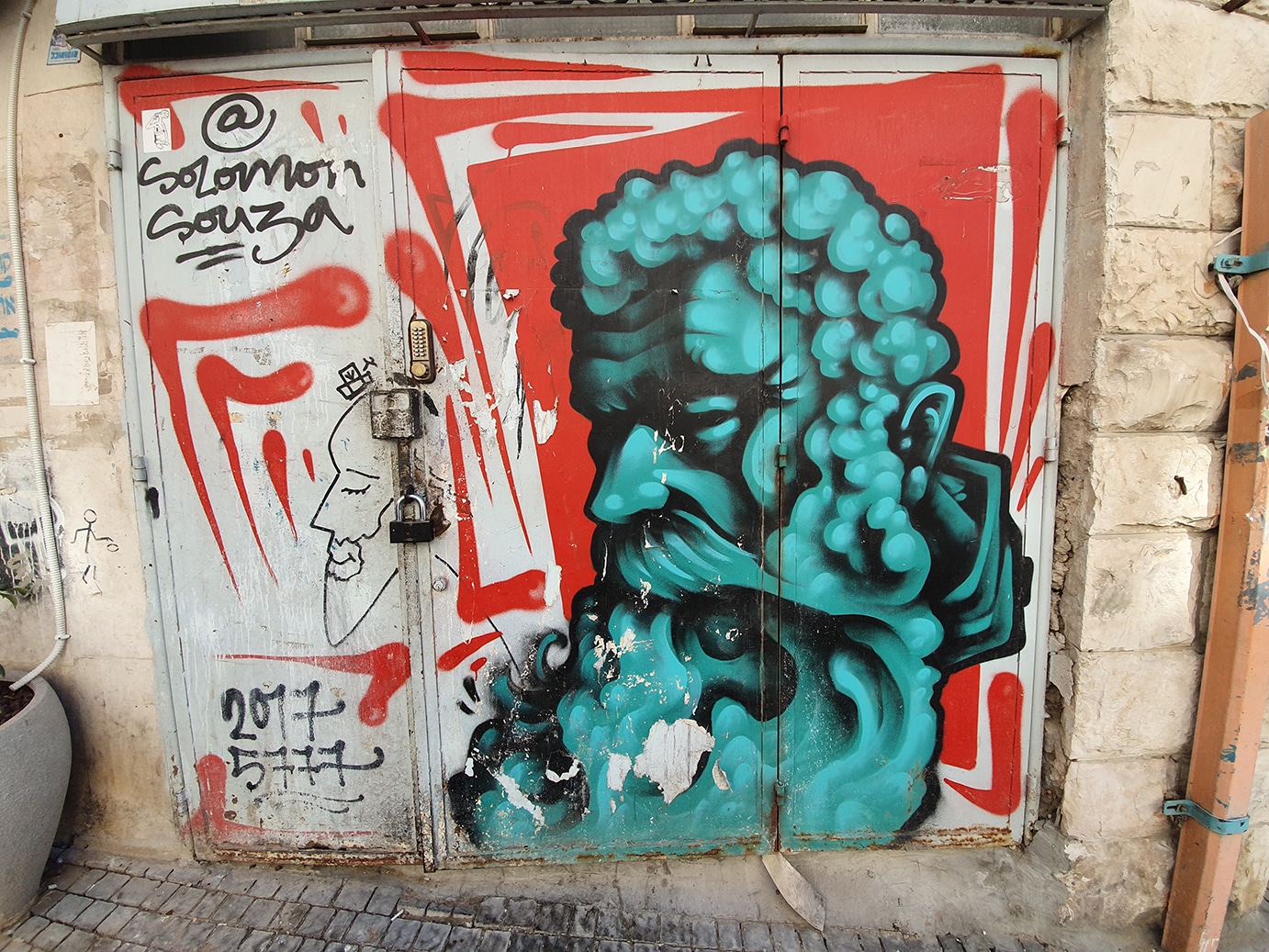 Street art in Mahane Yehuda market, Jerusalem - Street Art & Graffiti ...